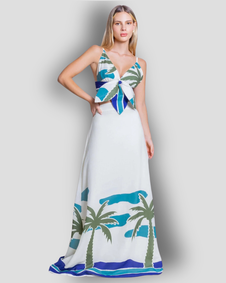 Panama Top & Maxi Skirt | Sandy Bottom Swimwear